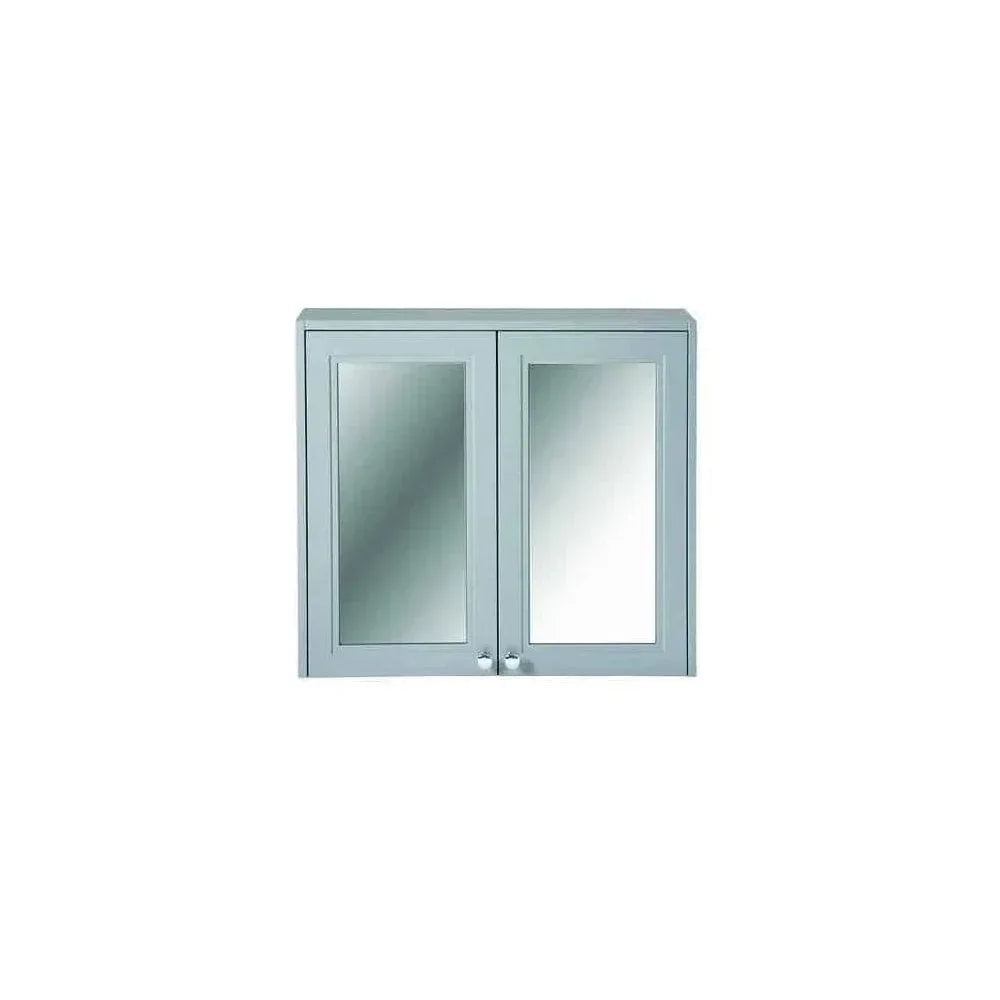 Merrion 700mm Mirror Cabinet Slate Grey – Home Centre Direct