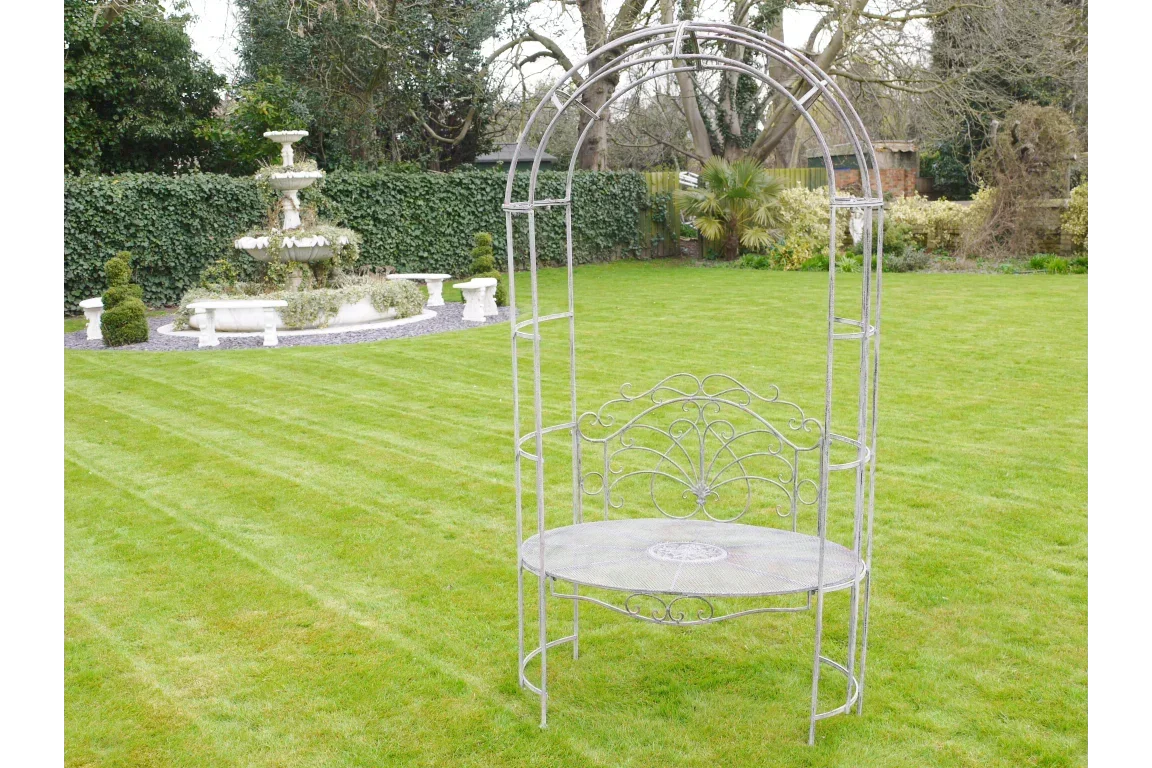 Antique Grey Arch & Seat – Home Centre Direct
