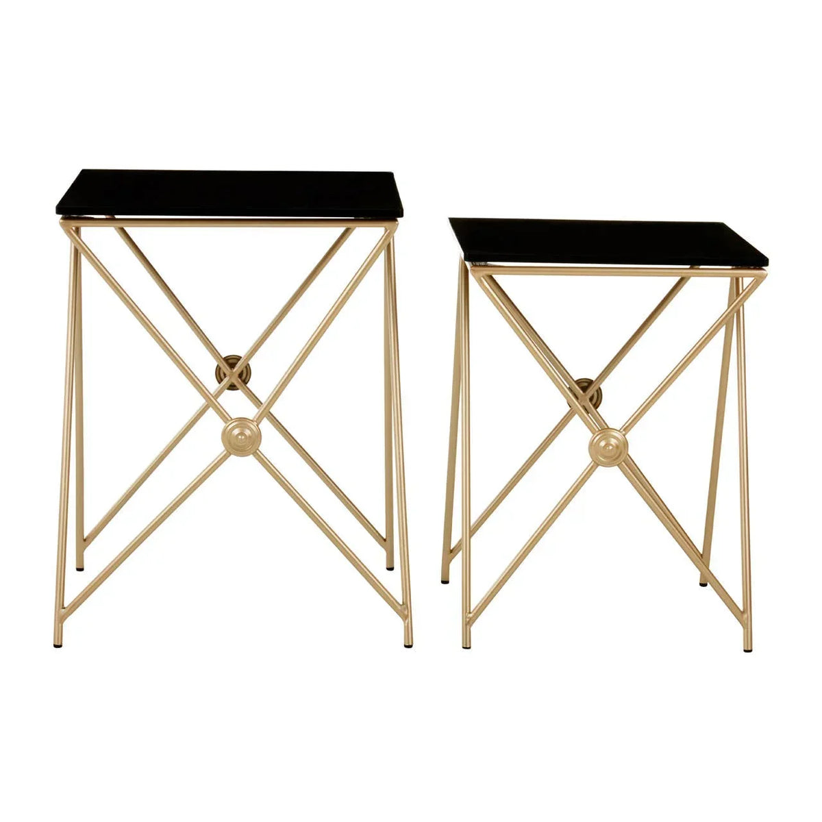 Golden Steel Side Tables Set – Home Centre Direct