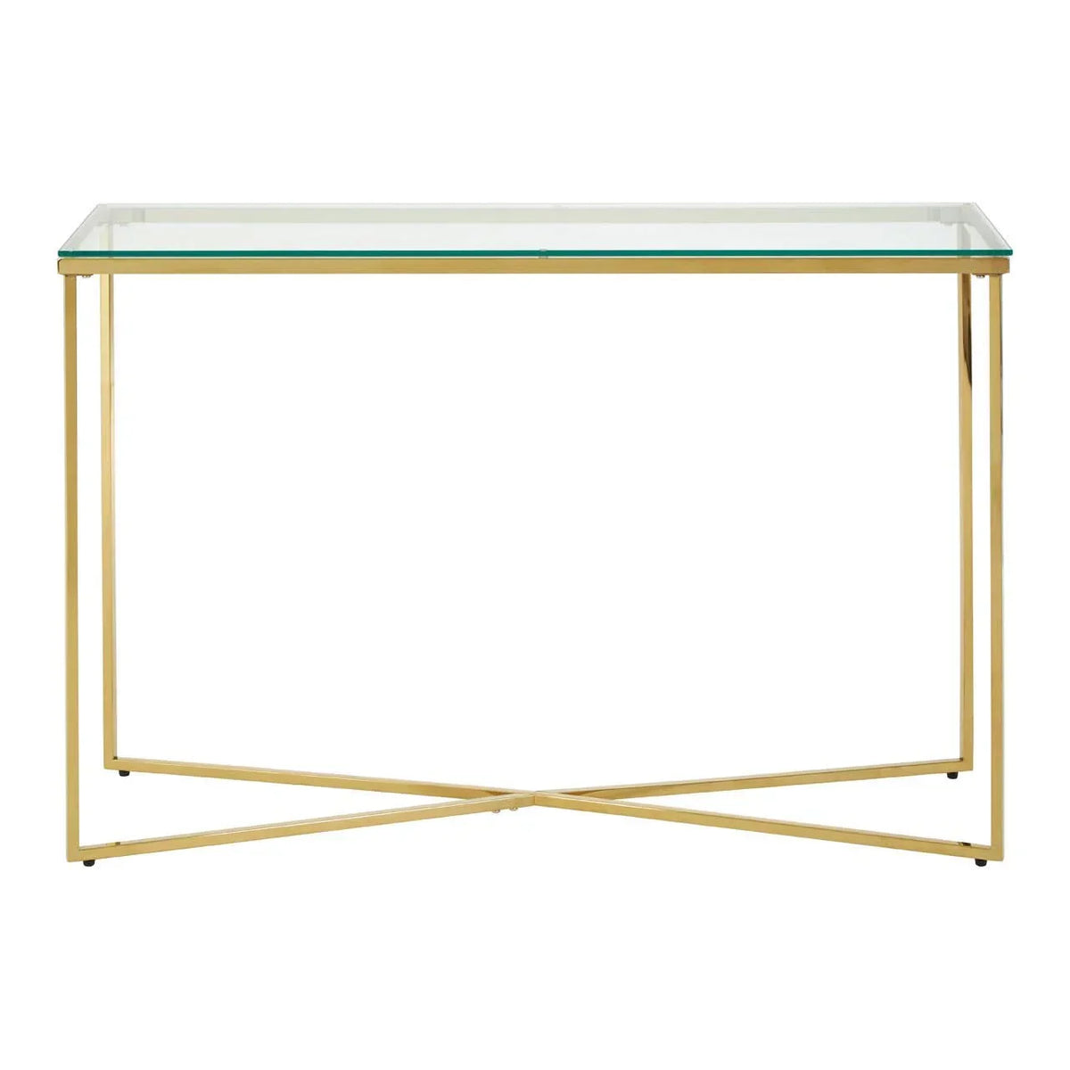 Luxury Gold Glass Console Table – Home Centre Direct