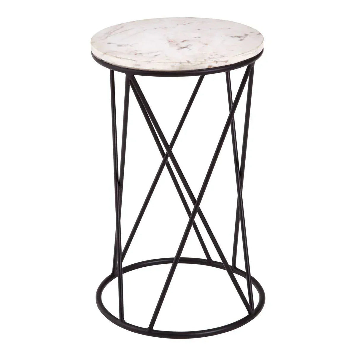Marble Iron Cross Side Table – Home Centre Direct