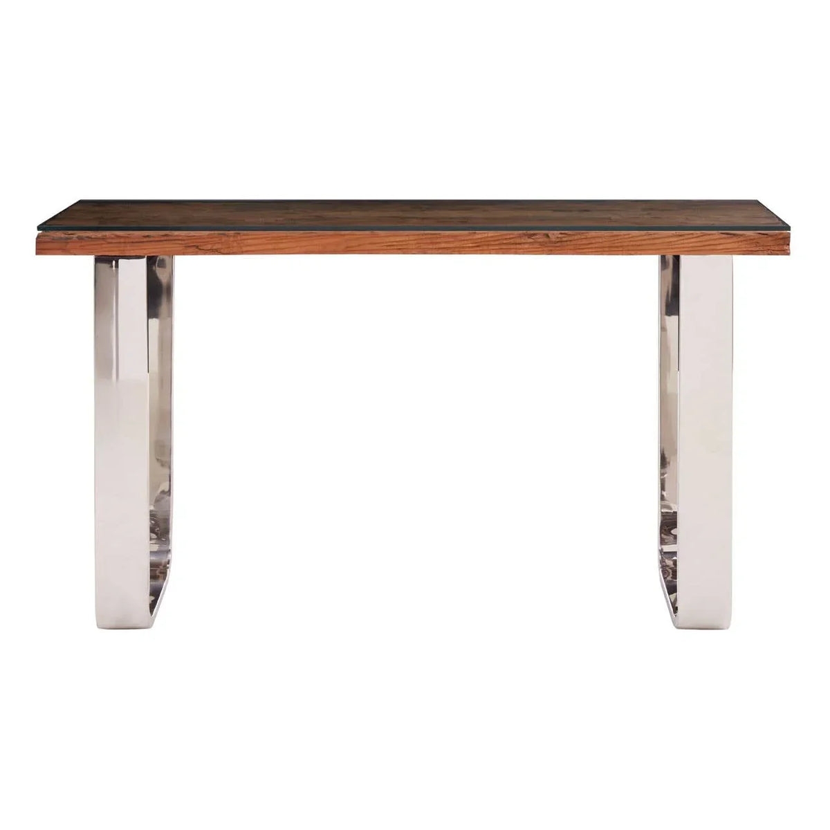 Rustic Wood Glass Console Table – Home Centre Direct